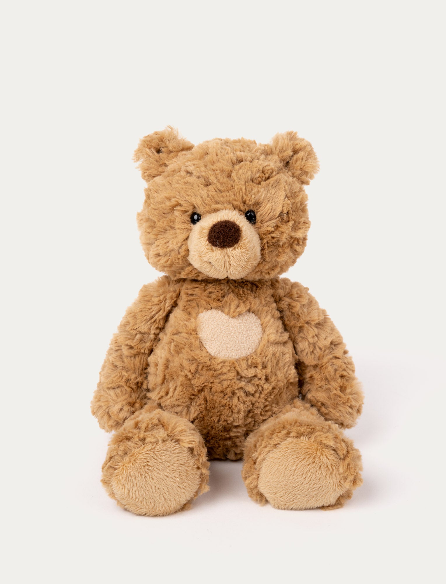 Soft Brown Teddy Bear with Heart Detail – A Huggable Friend – Teddykompaniet